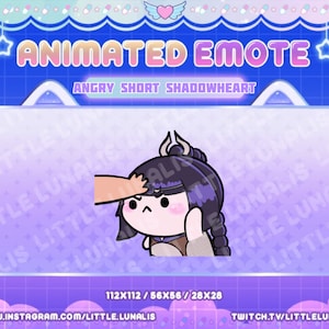 Cute Animated Short Shadowheart Emote for Twitch Streamers, Youtube ...