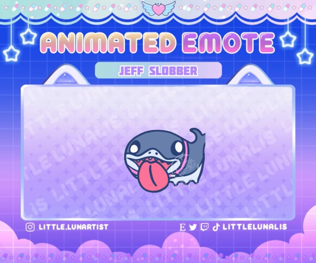 Animated Shark Slobber Emote | Twitch Streamers | Discord | Youtube ...
