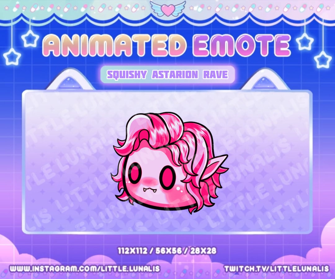 Animated Squishy Astarion Rave Emote for Twitch Streamers, Discord ...