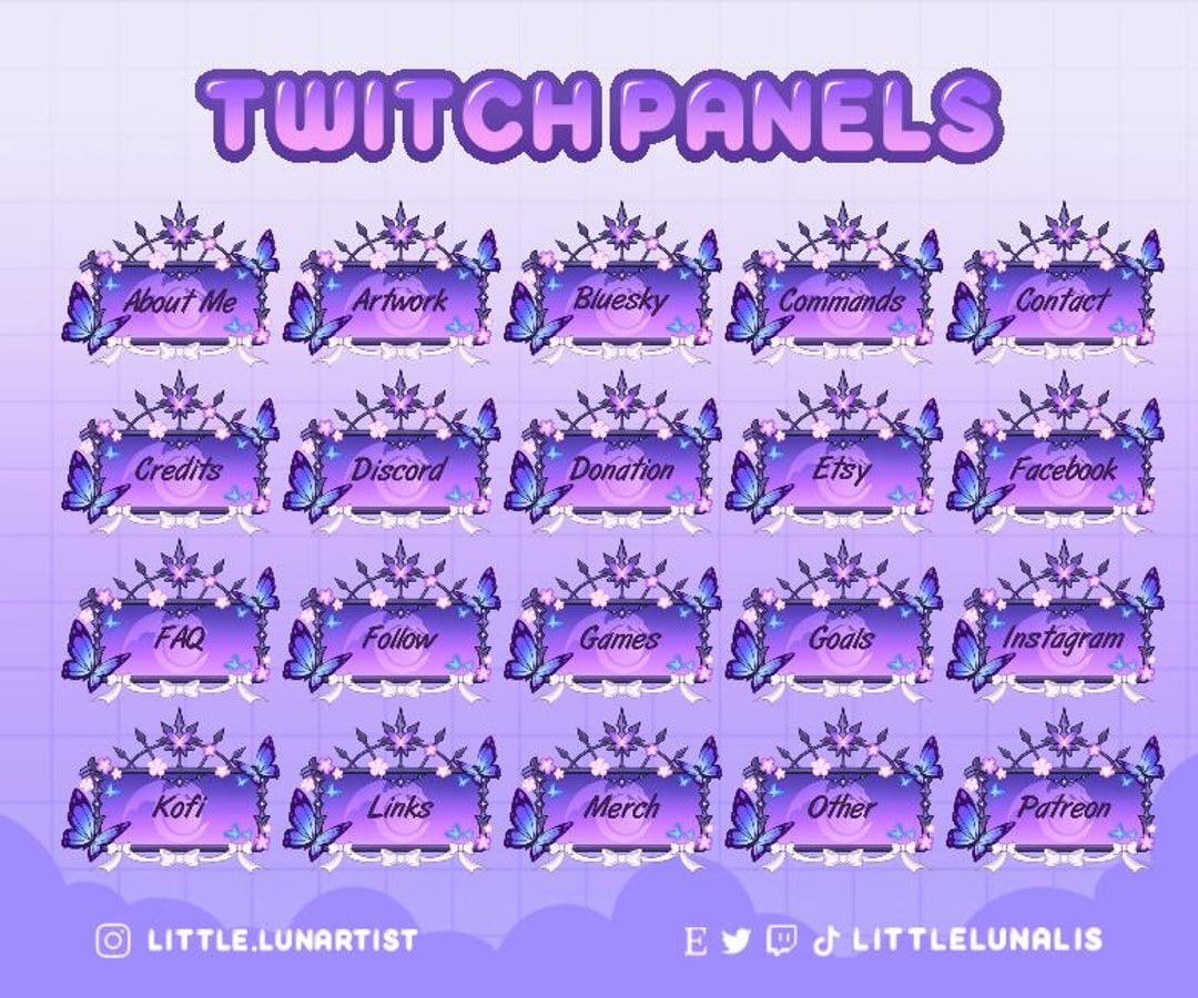 40 Honkai: Star Rail Castorice Themed Twitch Panel for Twitch Streamers ...