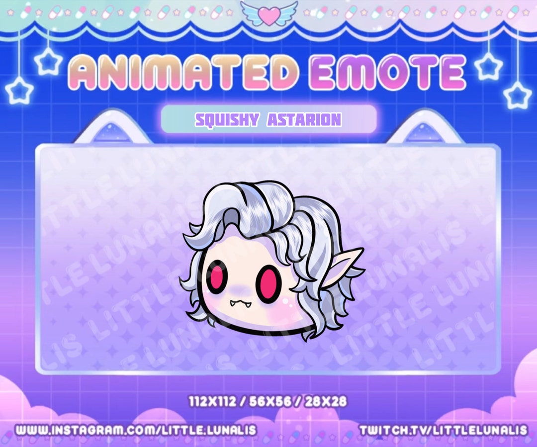 Animated Squishy Astarion Emote for Twitch Streamers, Discord, Youtube ...