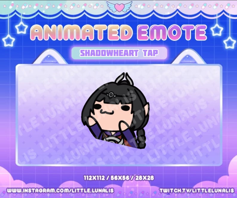 Cute Animated Shadowheart Tap Emote for Twitch Streamers, Youtube ...