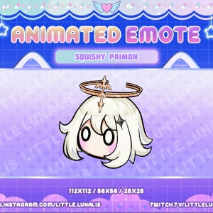 Animated Squishy Paimon Emote for Twitch Streamers, Discord, Youtube ...