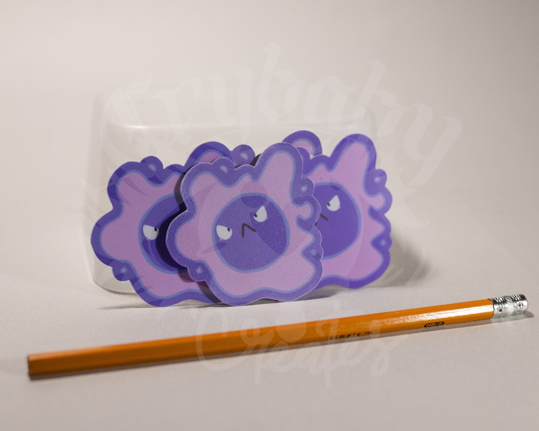 Gastly fan Art Pokemon Vinyl Sticker - Etsy
