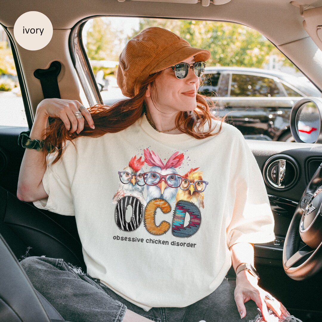 Obsessive Chicken Disorder Cute Animal Lovers Shirt Chicken Friends ...