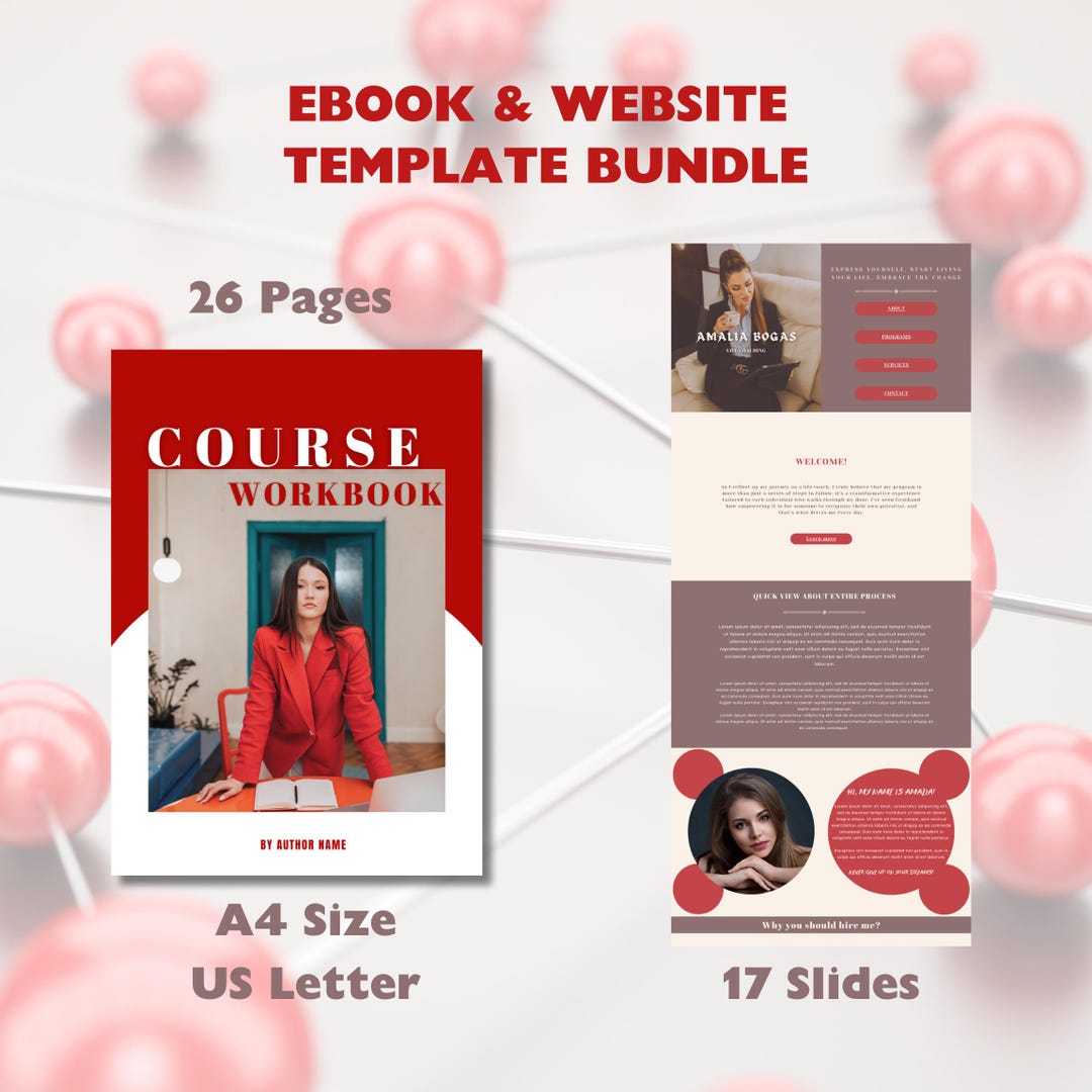Editable Ebook & Website Templates Bundle, Business Bundle, Editable ...