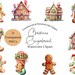 Watercolor Christmas Gingerbread Clipart | Gingerbread Men Clipart ...
