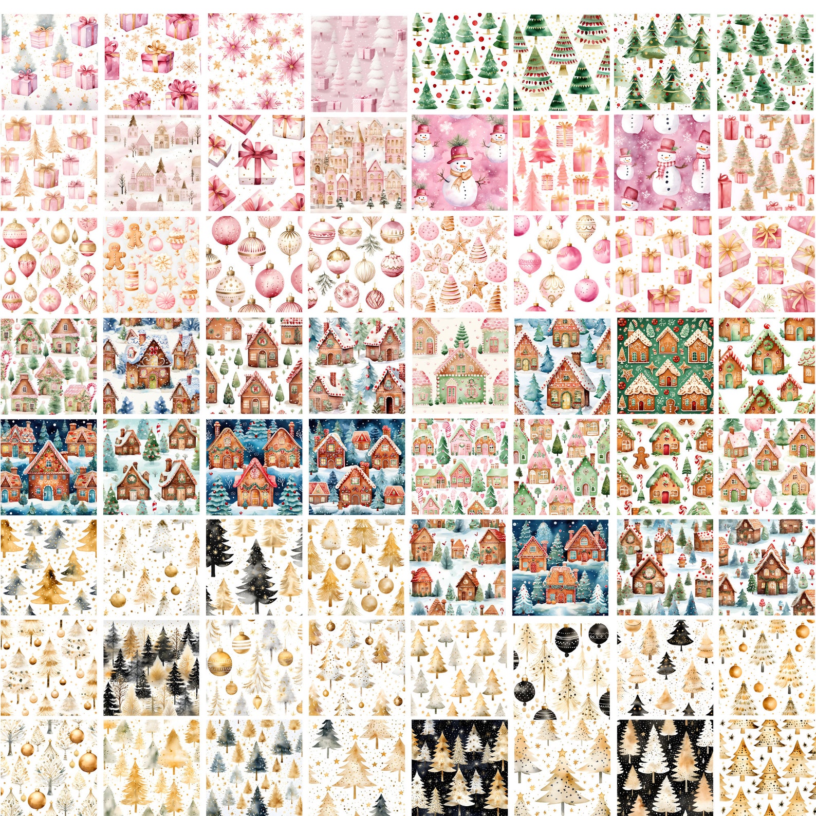 Christmas Clipart Mega Bundle | Christmas Mega Bundle Clipart | Gold ...