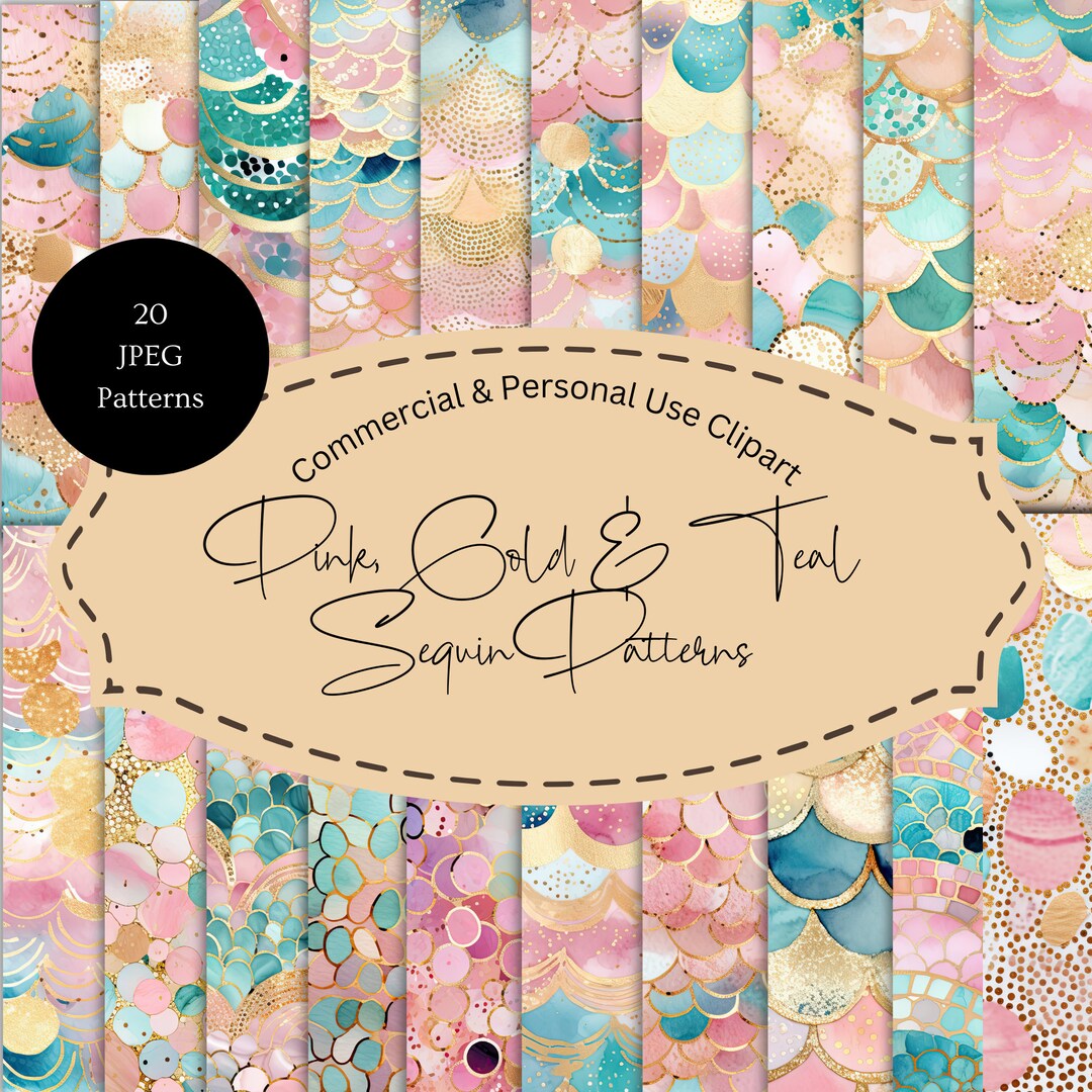 Shimmer Sequin Digital Paper | Sequins Digital Paper | Gold Digital ...