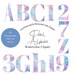 Clipart Pastel Letters and Numbers | Watercolor Letters Clipart | Pink ...