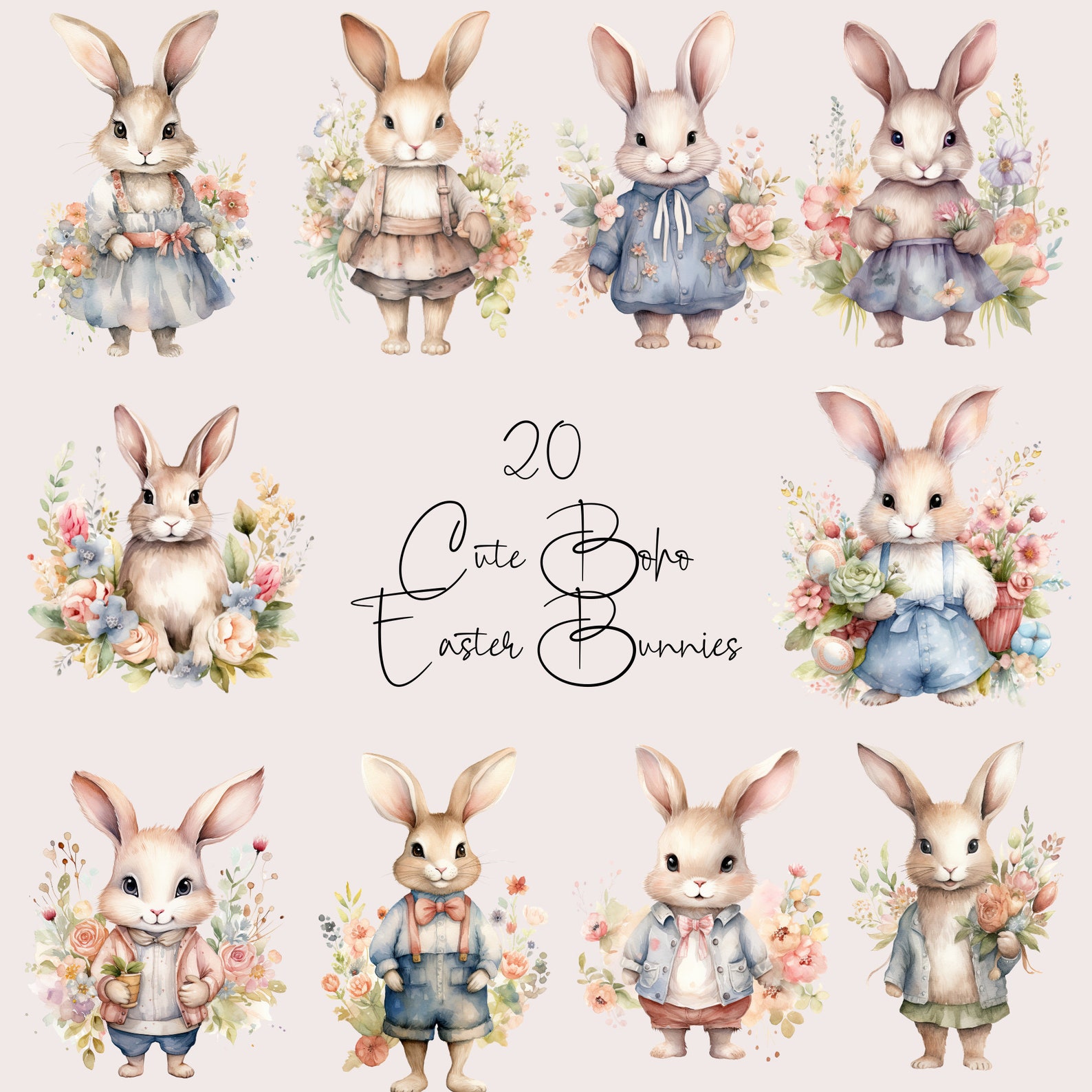 Cute Baby Easter Bunny Clipart | Easter Bunny Clipart Transparent ...