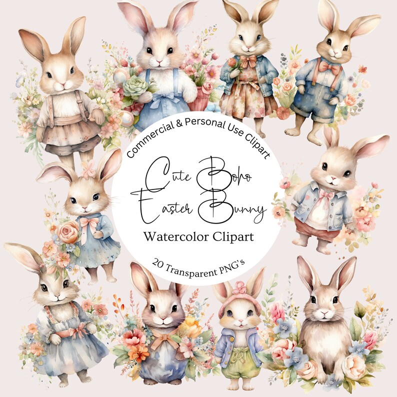 Cute Baby Easter Bunny Clipart | Easter Bunny Clipart Transparent ...