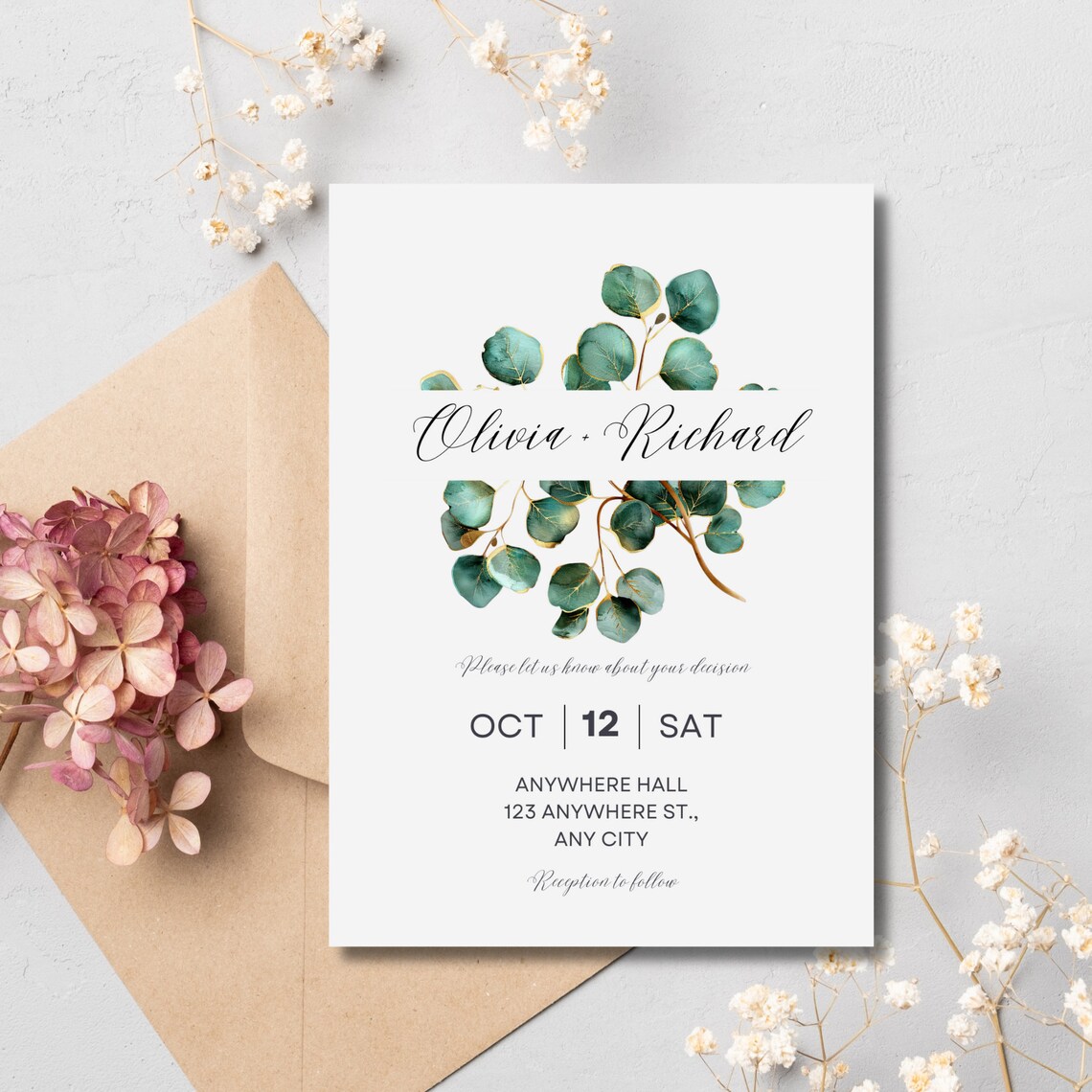 Gold Eucalyptus Clipart Eucalyptus Greenery Clipart Watercolor Gold ...