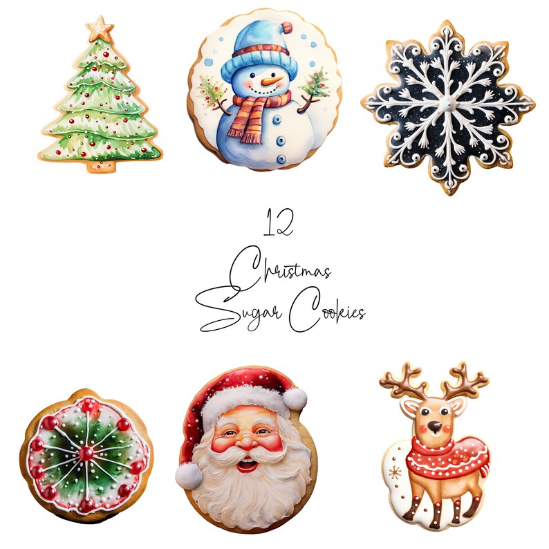Christmas Sugar Cookie Clipart | Christmas Cookie Exchange Clipart ...