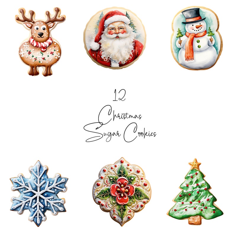 Christmas Sugar Cookie Clipart | Christmas Cookie Exchange Clipart ...