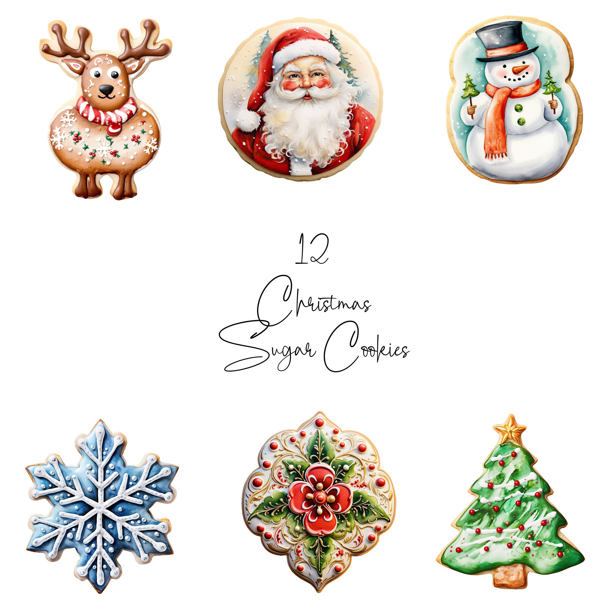 Christmas Sugar Cookie Clipart | Christmas Cookie Exchange Clipart ...