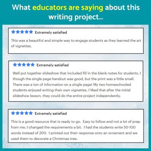 Homeschool Curriculum English ELA Christmas Holiday Activity: Creative ...