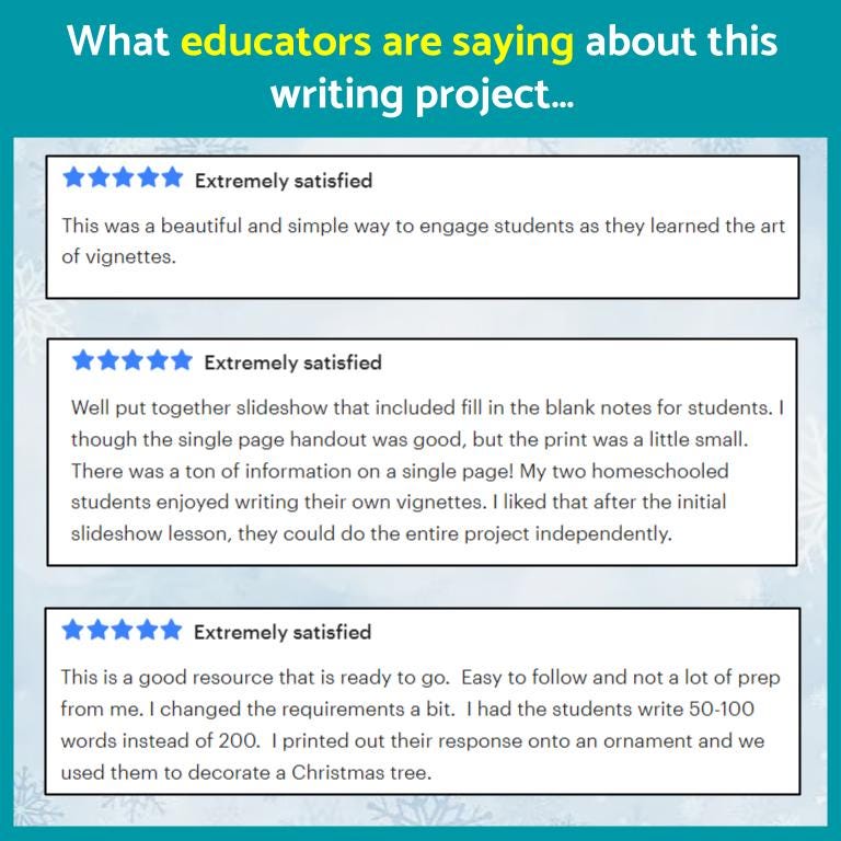 Homeschool Curriculum English ELA Christmas Holiday Activity: Creative ...