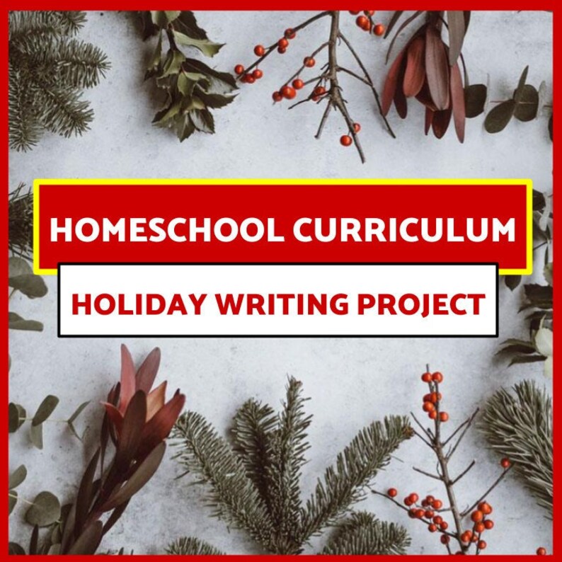 Homeschool Curriculum English ELA Christmas Holiday Activity: Creative ...