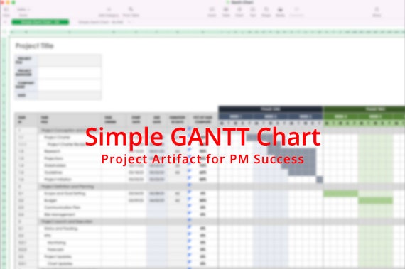 Numbers Gantt Chart Template
