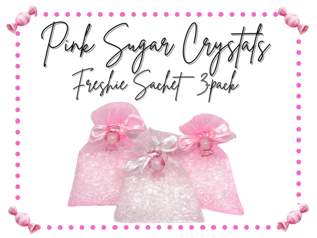 Pink Sugar Crystals Scented Sachet Set | Highly Scented Aroma Bead ...