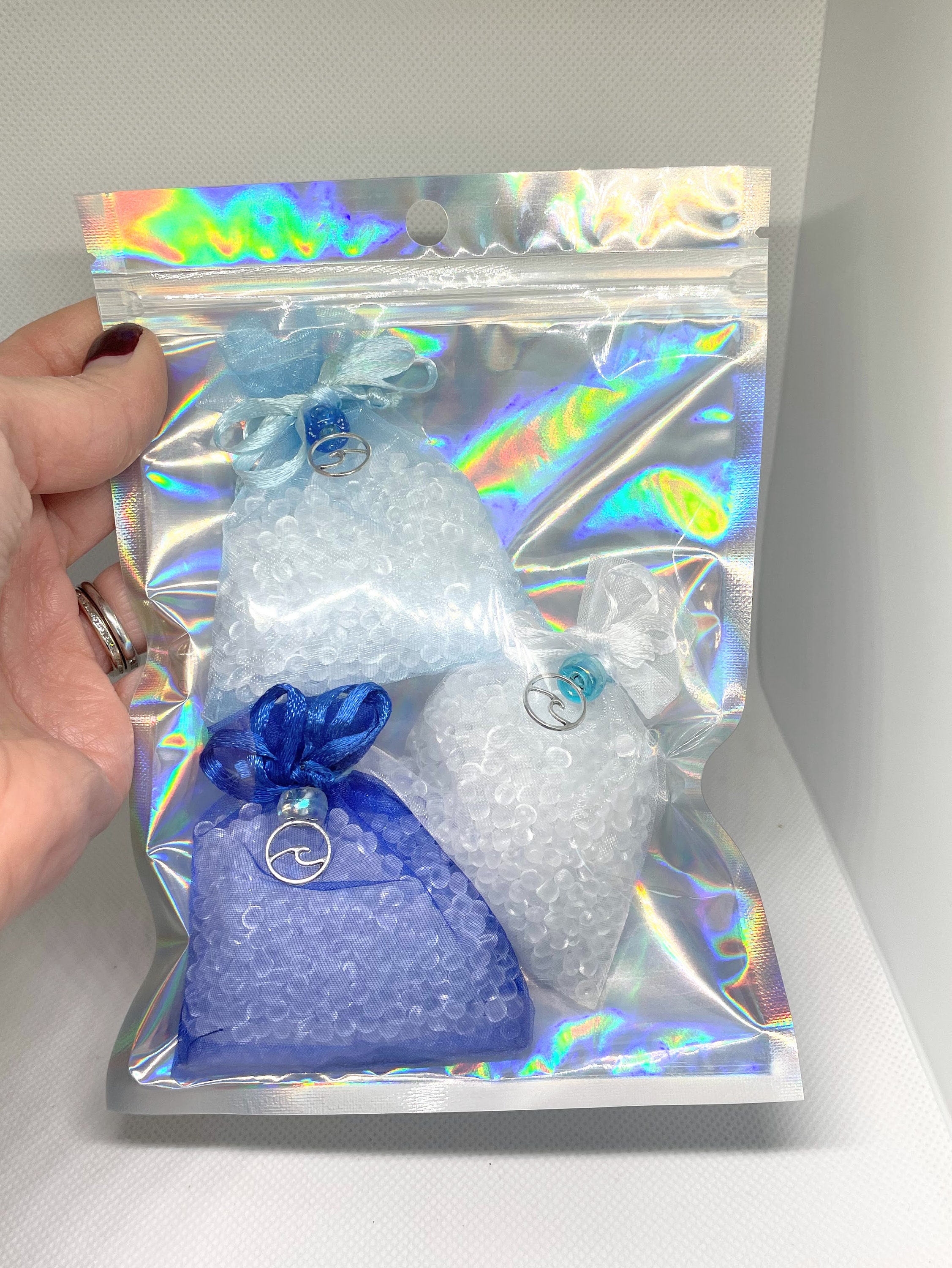 Set of 3 Ocean Breeze Scented Sachets Highly Scented Aroma Bead ...
