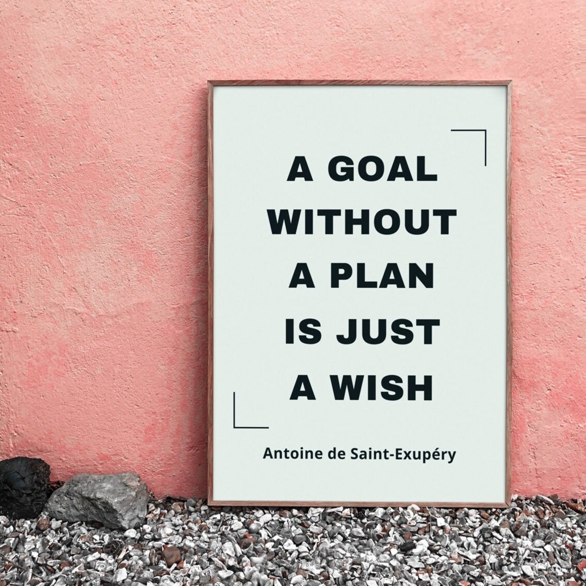 Citation Antoine de Saint-Exupéry vie : Un objectif sans plan n'est qu ...