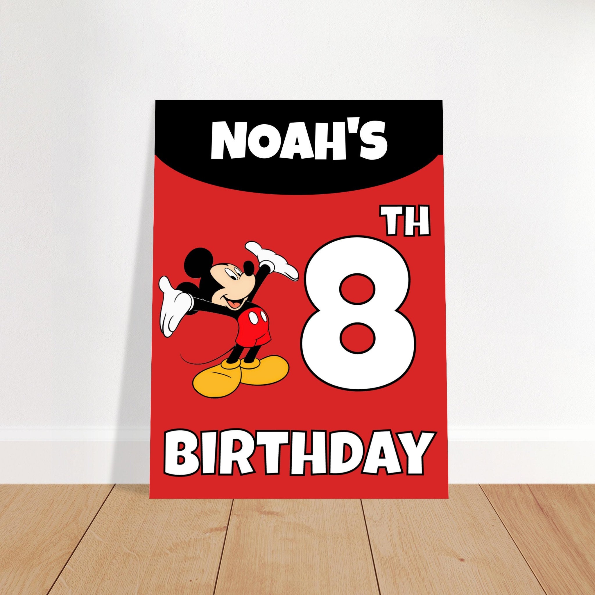 Mickey Mouse Birthday Sign - Etsy