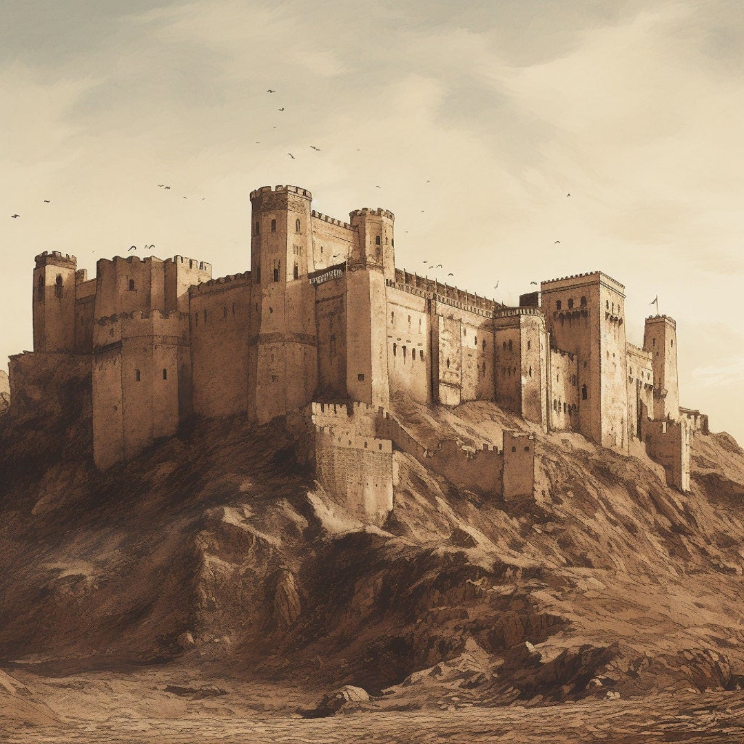 Vintage Old Castle Poster - Digital Download for Home and Office Decor ...