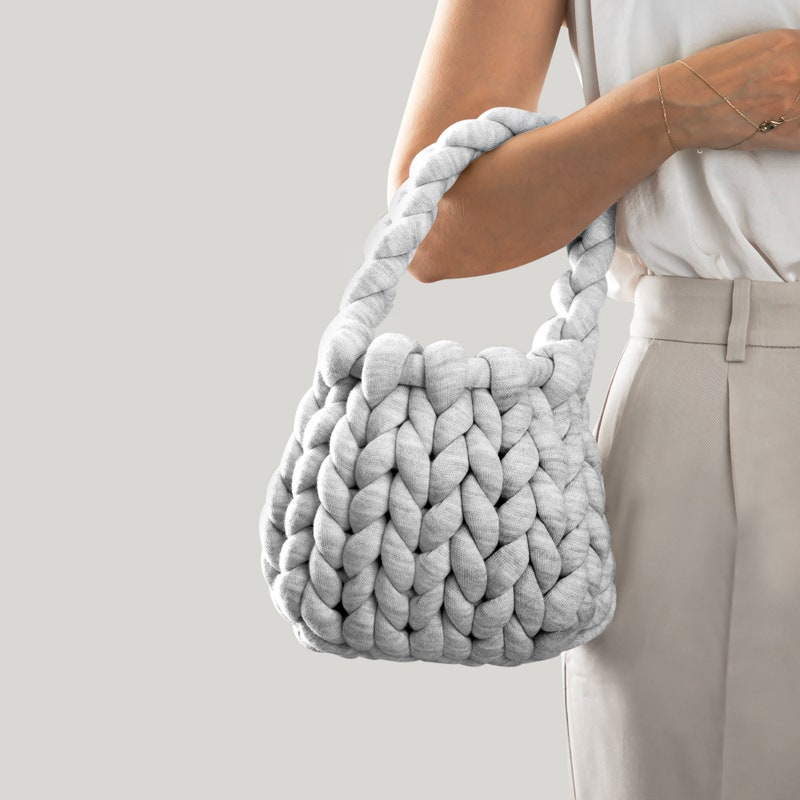 Hand Knit Bag - Etsy
