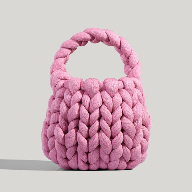 Chunky Crochet Bag L Handmade L Hand Knitted Bag L Soft Chunky Yarn ...