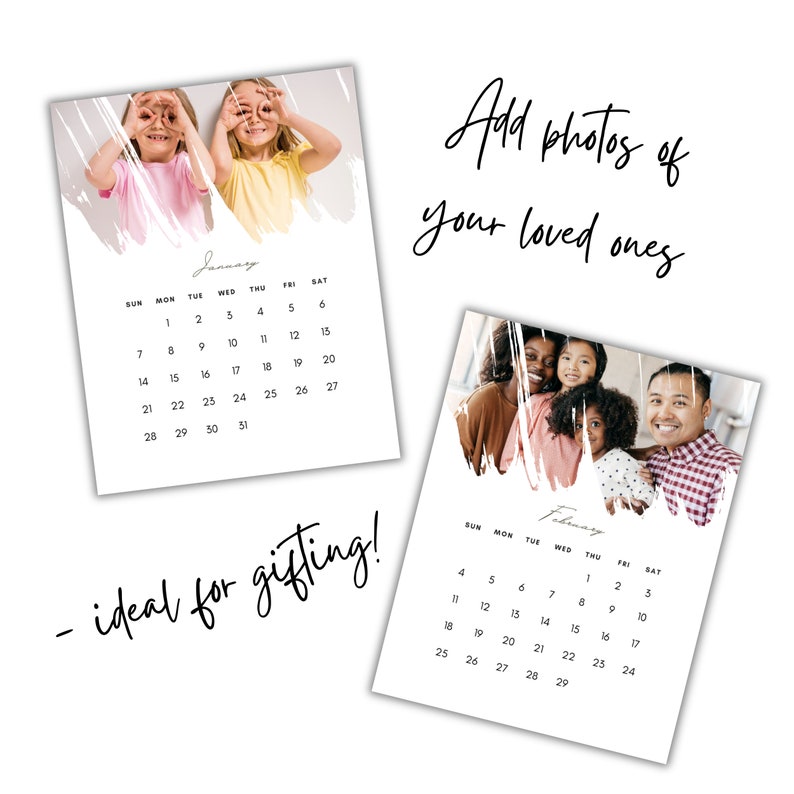 Custom Calendar 2024 Canva Template Canva Editable Drag And Etsy Custom Calendar 2024 Canva Template Canva Editable Drag And Etsy