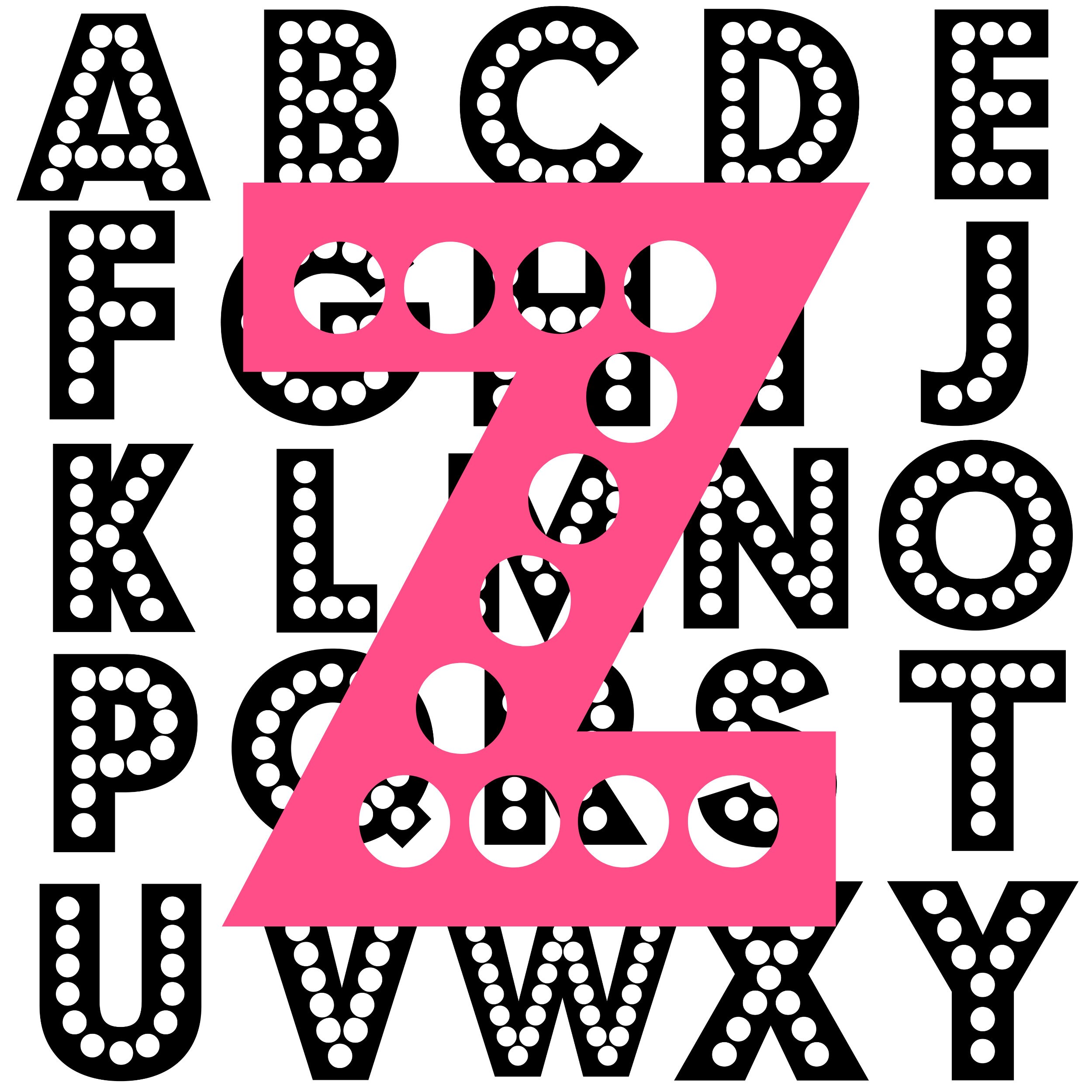 Canva Fillable Letters Fairground Alphabet Alphabet Svg - Etsy