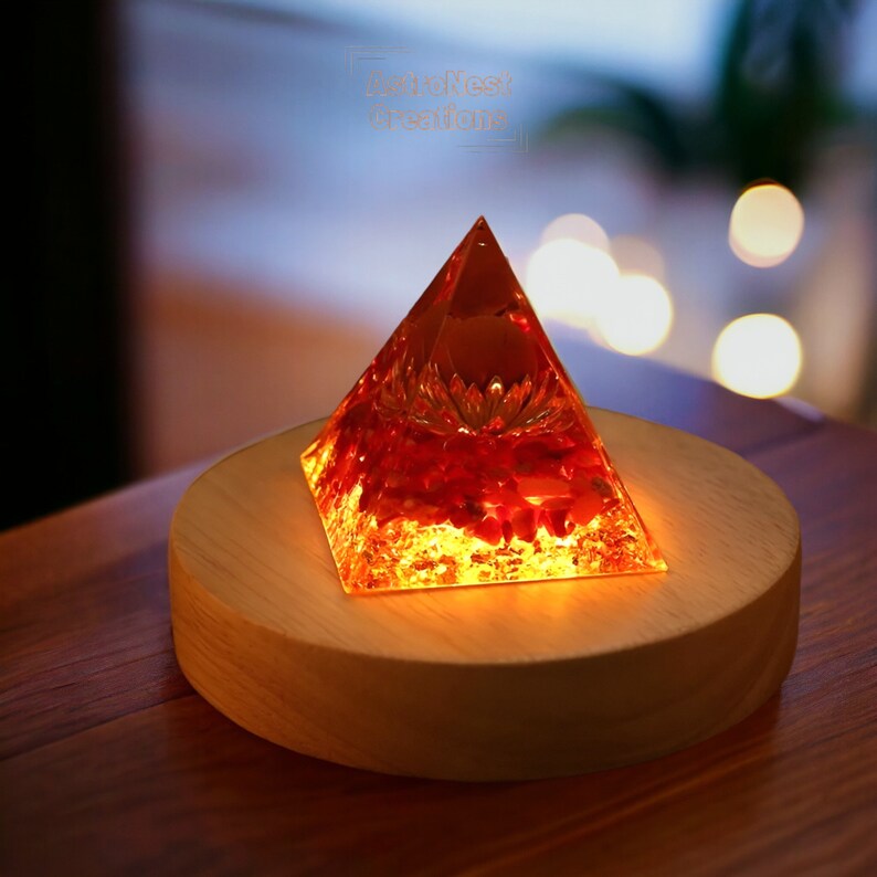 Positive Energy Pyramid Crystals Chakra Stones Emf Protection ...