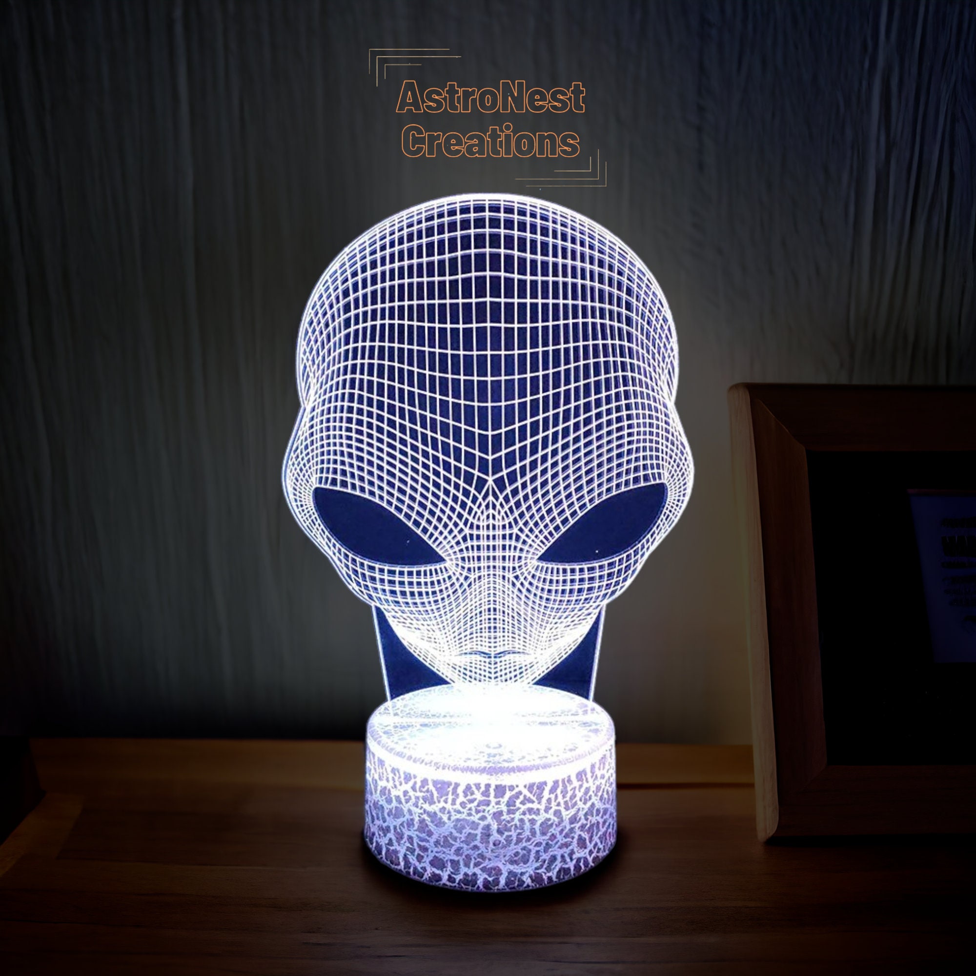 Alien Led Lamp 3D Illusion Lamp ET Night Light space and Galaxy Lamp ...
