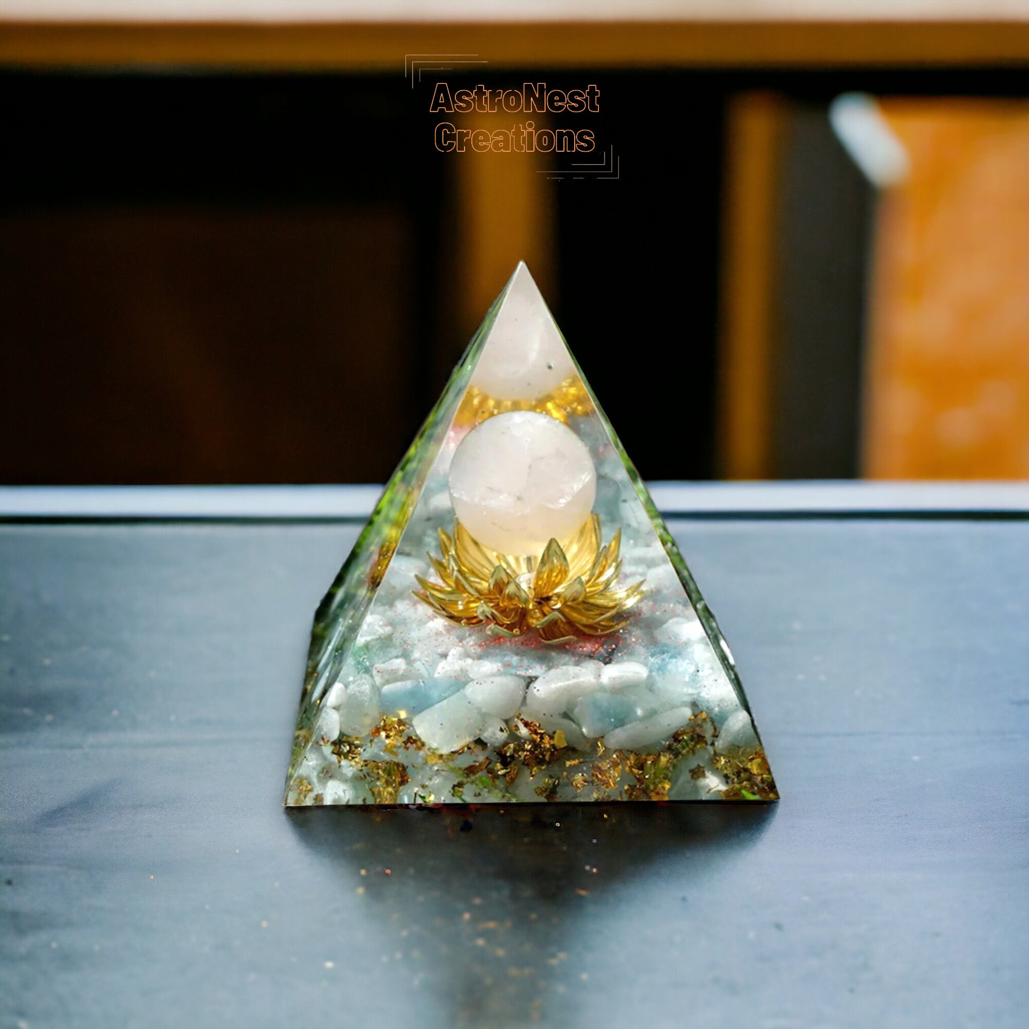 Positive Energy Pyramid Crystals Chakra Stones Emf Protection ...