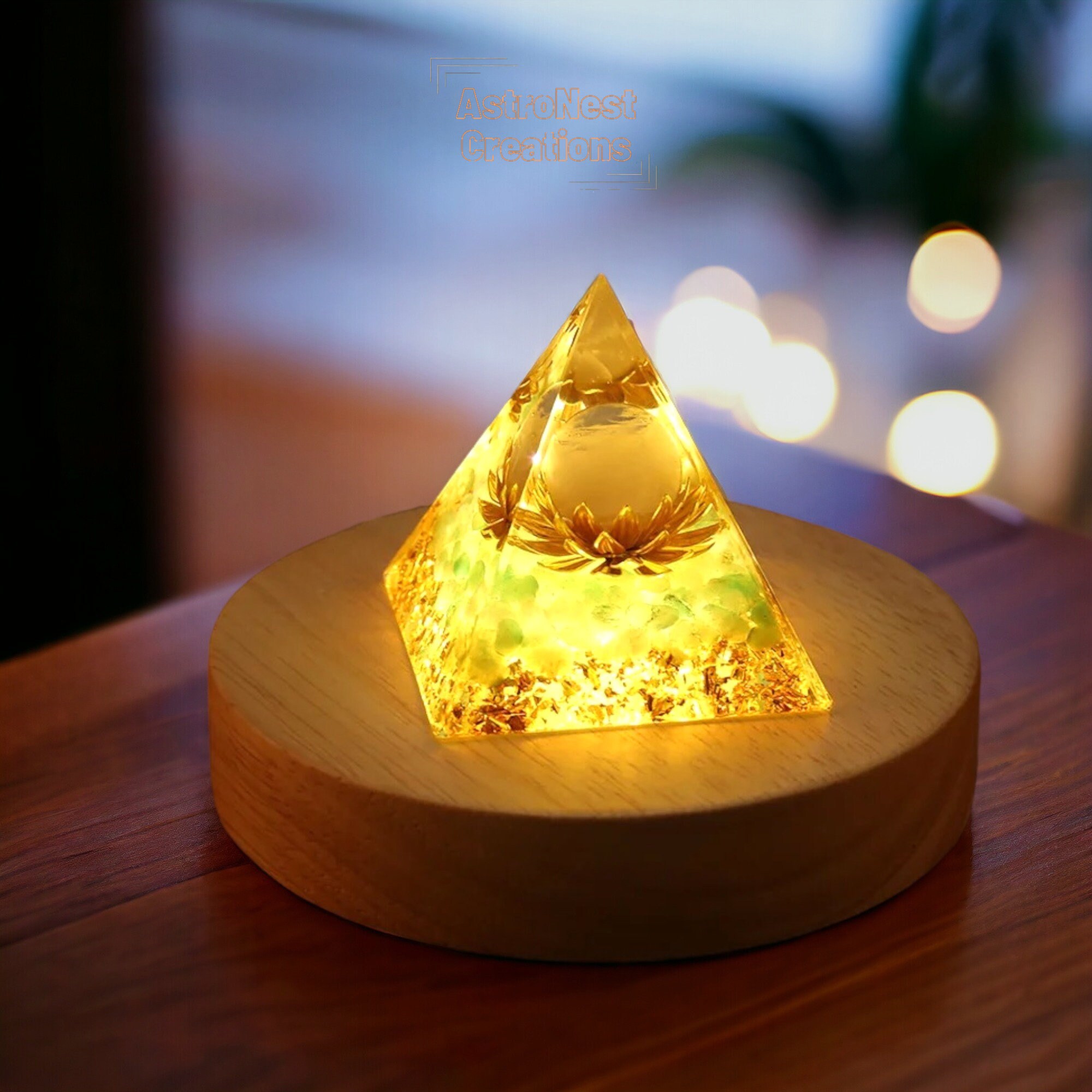 Positive Energy Pyramid Crystals Chakra Stones Emf Protection ...