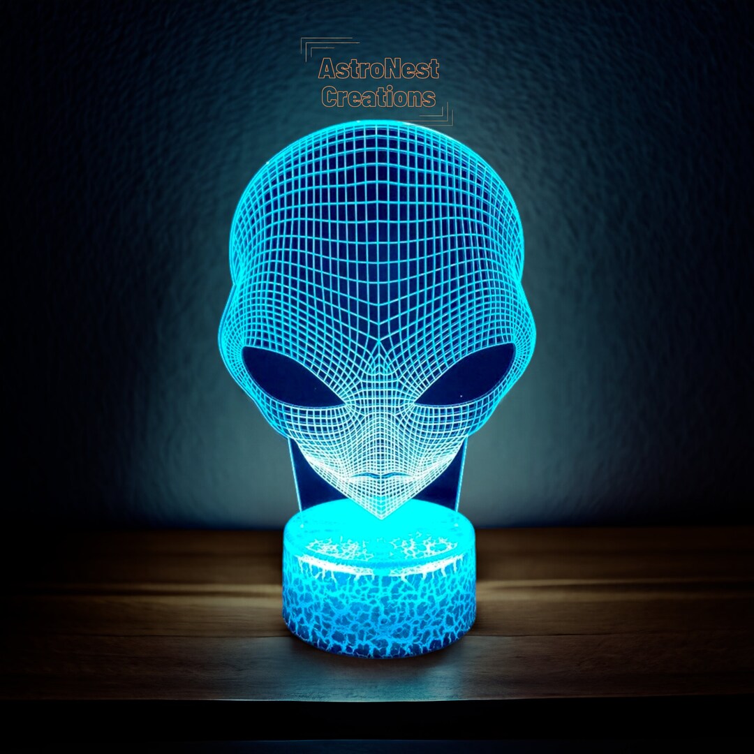 Alien Led Lamp 3D Illusion Lamp ET Night Light space and Galaxy Lamp ...