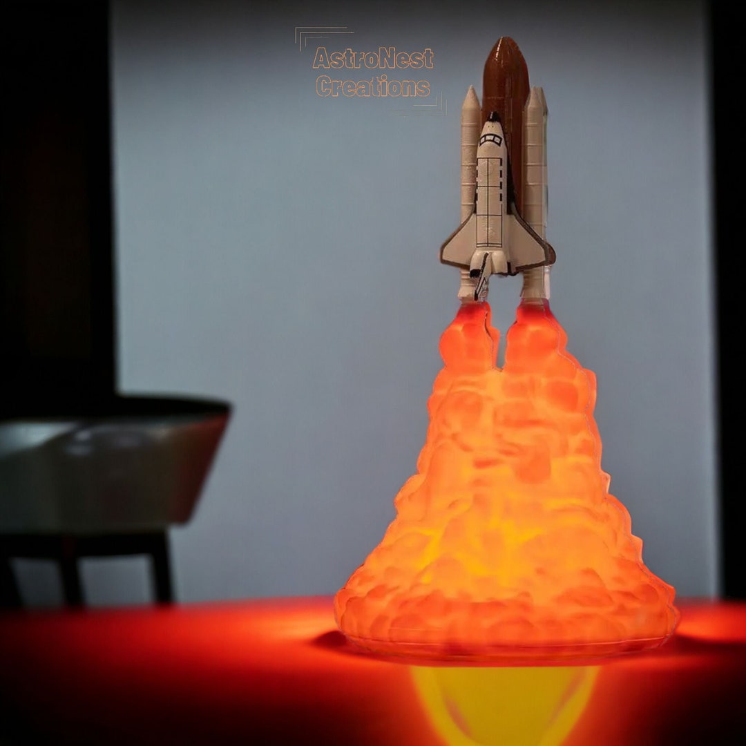 Rocket Launch LED Night Lamp Saturn V Lamp for Space Lovers Space ...