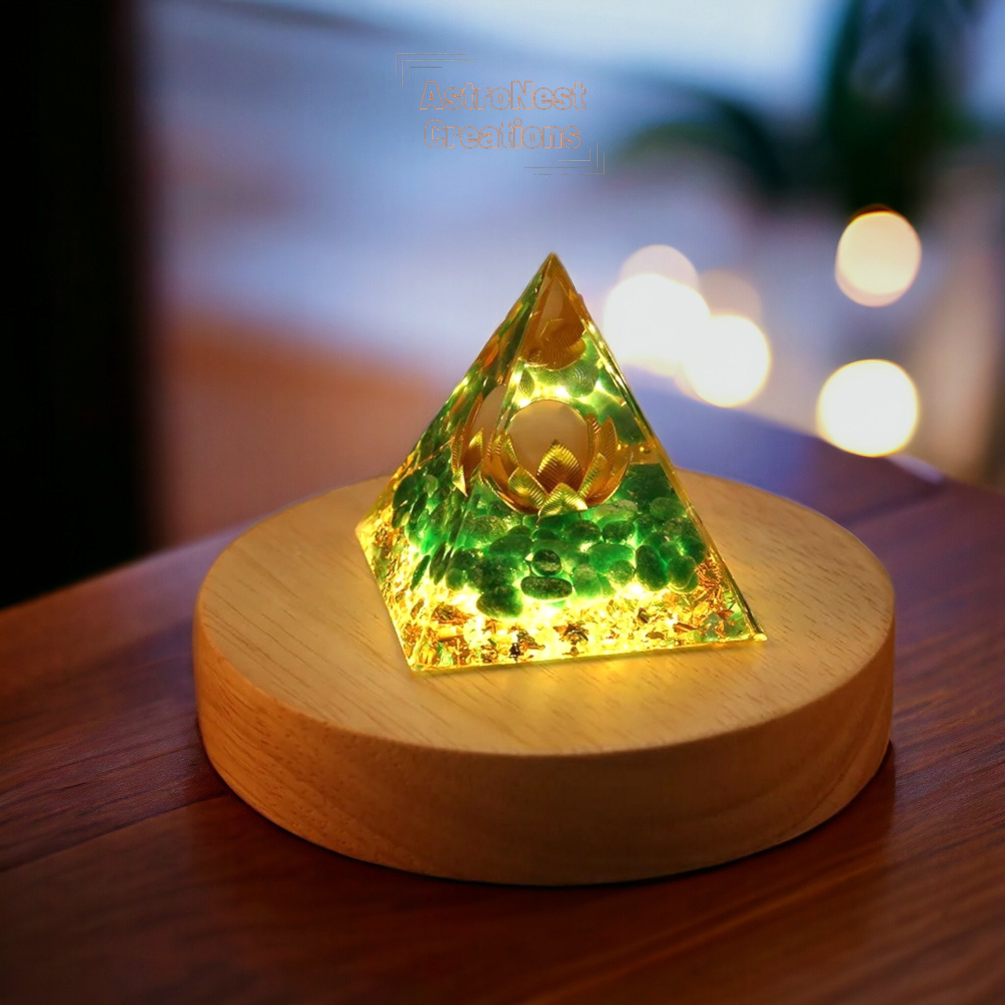 Positive Energy Pyramid Crystals Chakra Stones Emf Protection ...