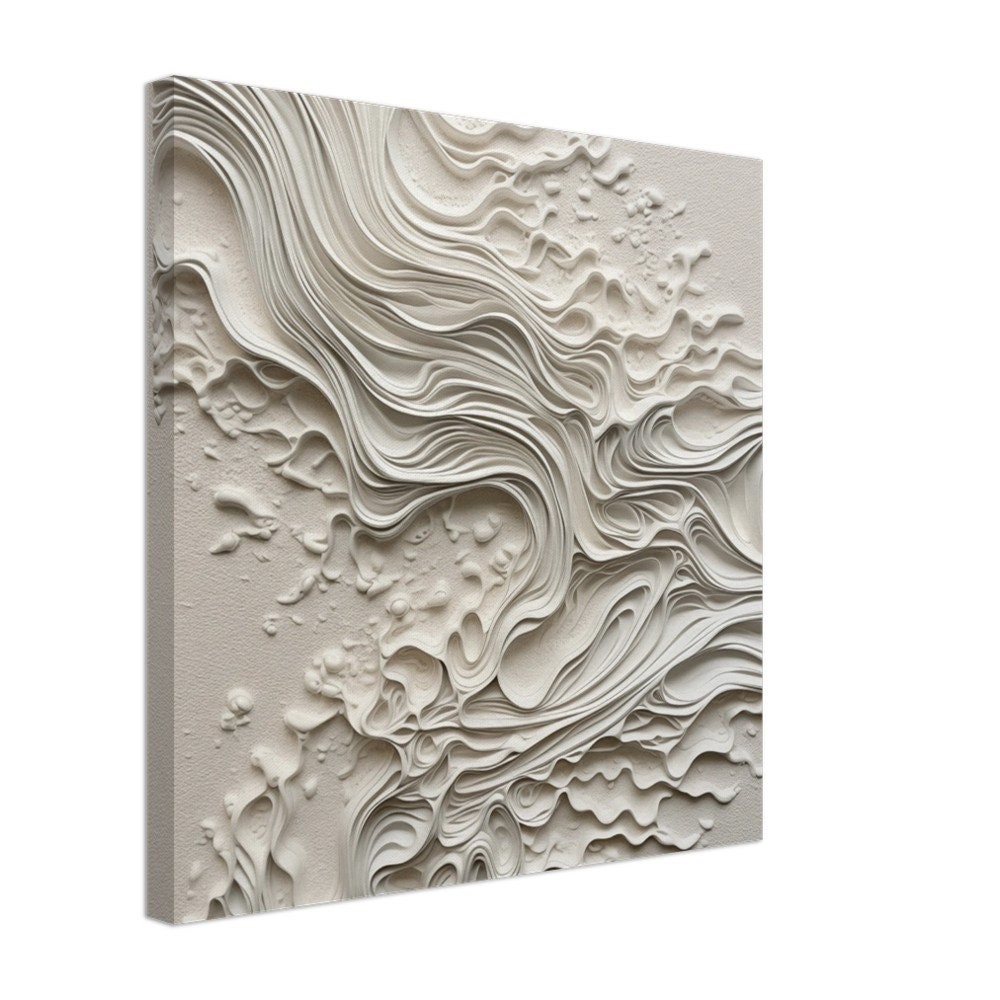 Abstract 3D Wave Relief Painting Canvas, Wall Art, Painting Art - Etsy