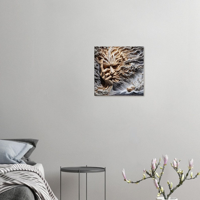Poseidon Greek Mythology 3D Relief Painting Canvas - Etsy