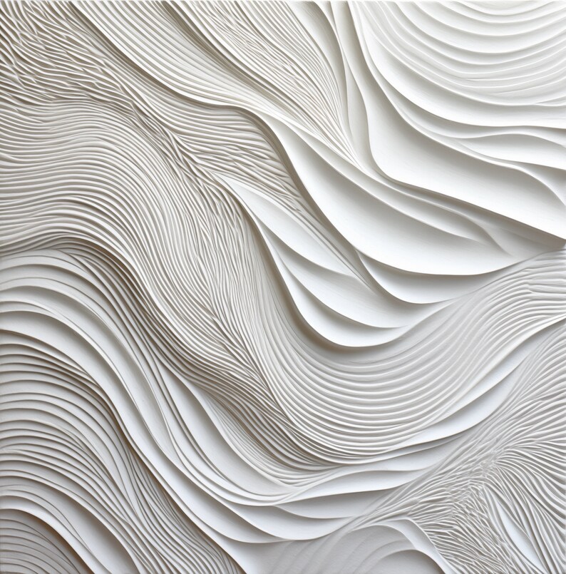 Abstract 3D Relief Painting Canvas 2/3, Painting Art - Etsy