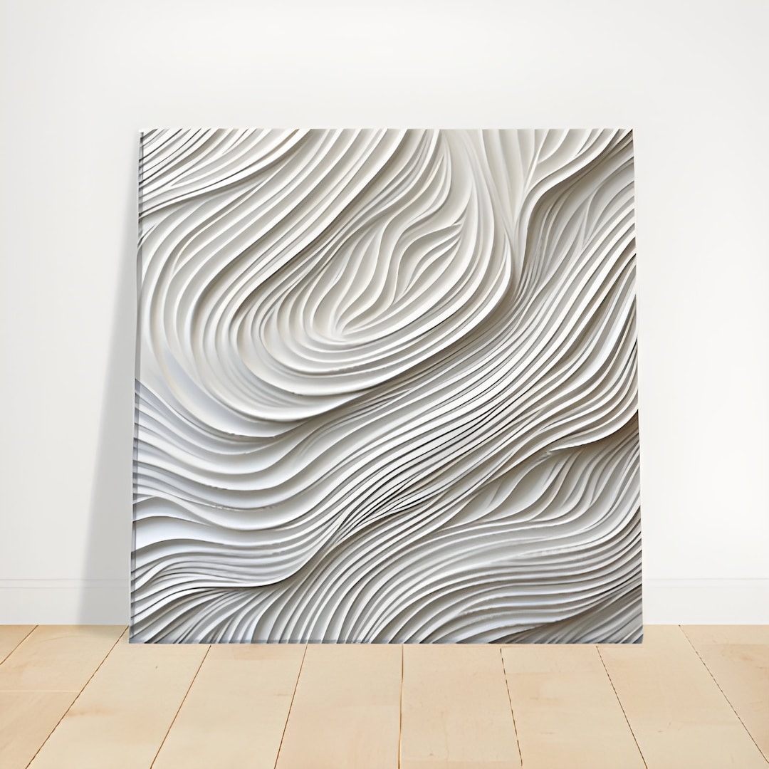 Abstract 3D relief painting Canvas 3/3 painting art - Etsy France