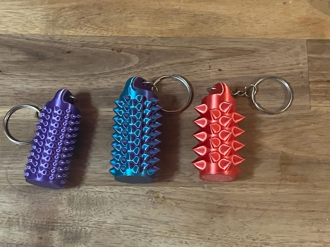 Spiked Keychain Fidget Toy Stim Tool - Etsy