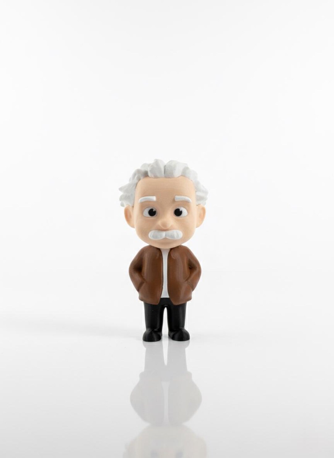 Albert Einstein Chibi Figure, 3D Printed Scientist Statue, Eco-friendly ...