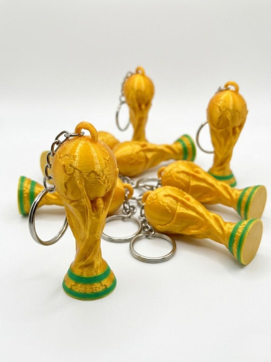 3D Printed World Cup Trophy Keychain – Soccer Fan Sports Accessory - Etsy