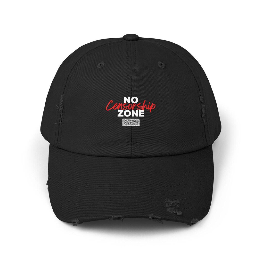 No Censorship Zone Cap, Free Zone Hat, Freedom for All, Social Change ...