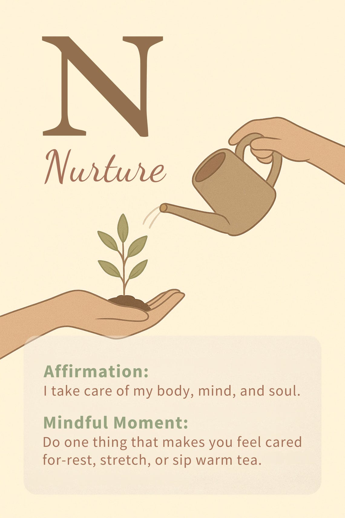 Mindful Abcs Cards – Watercolor Affirmations, Kids & Adults (digital ...