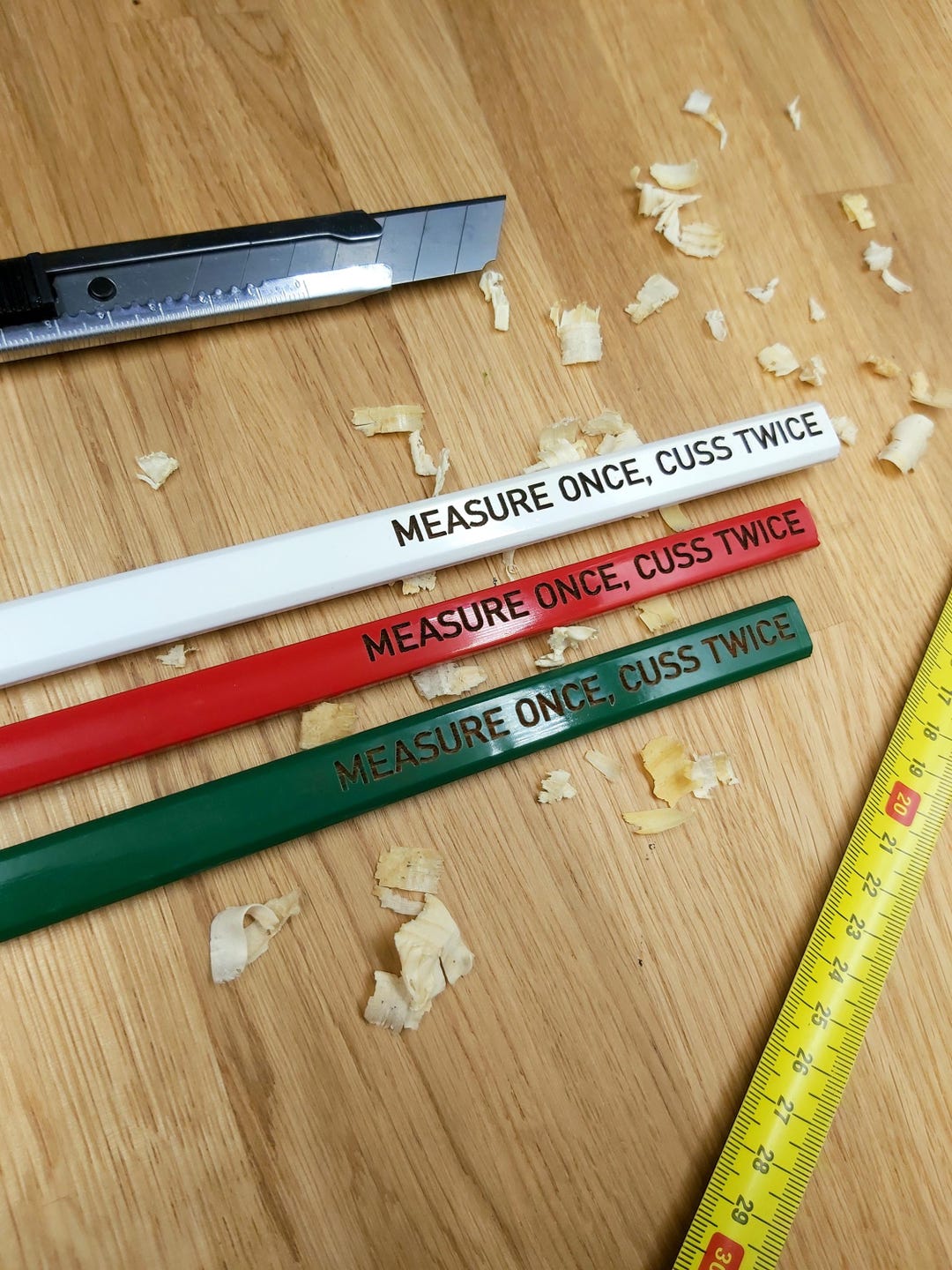 Carpenters Construction Pencils, Unique Funny Ready to Ship Gift for ...